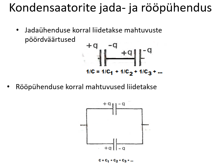 Elektrivool. Elektritakistus. Kondensaatorid | Moodle